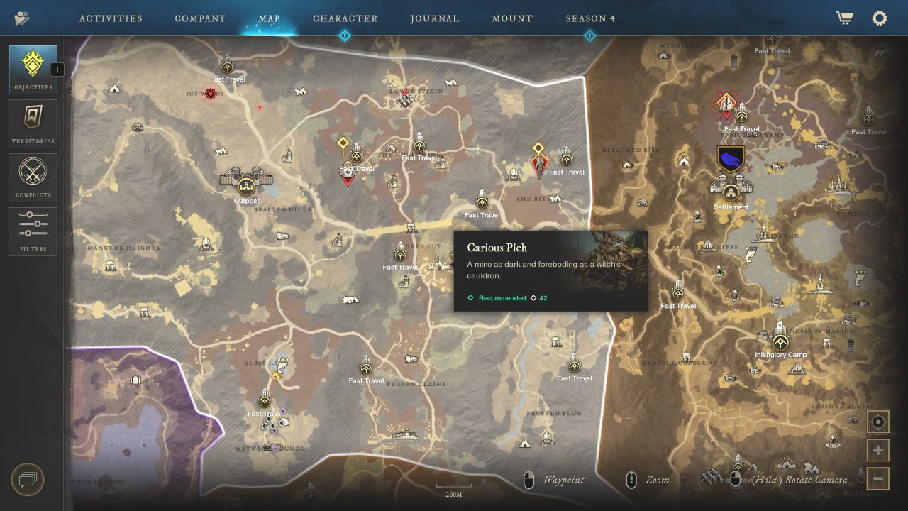 New World Leveling Map _ New World Temple Map – BUFUUN