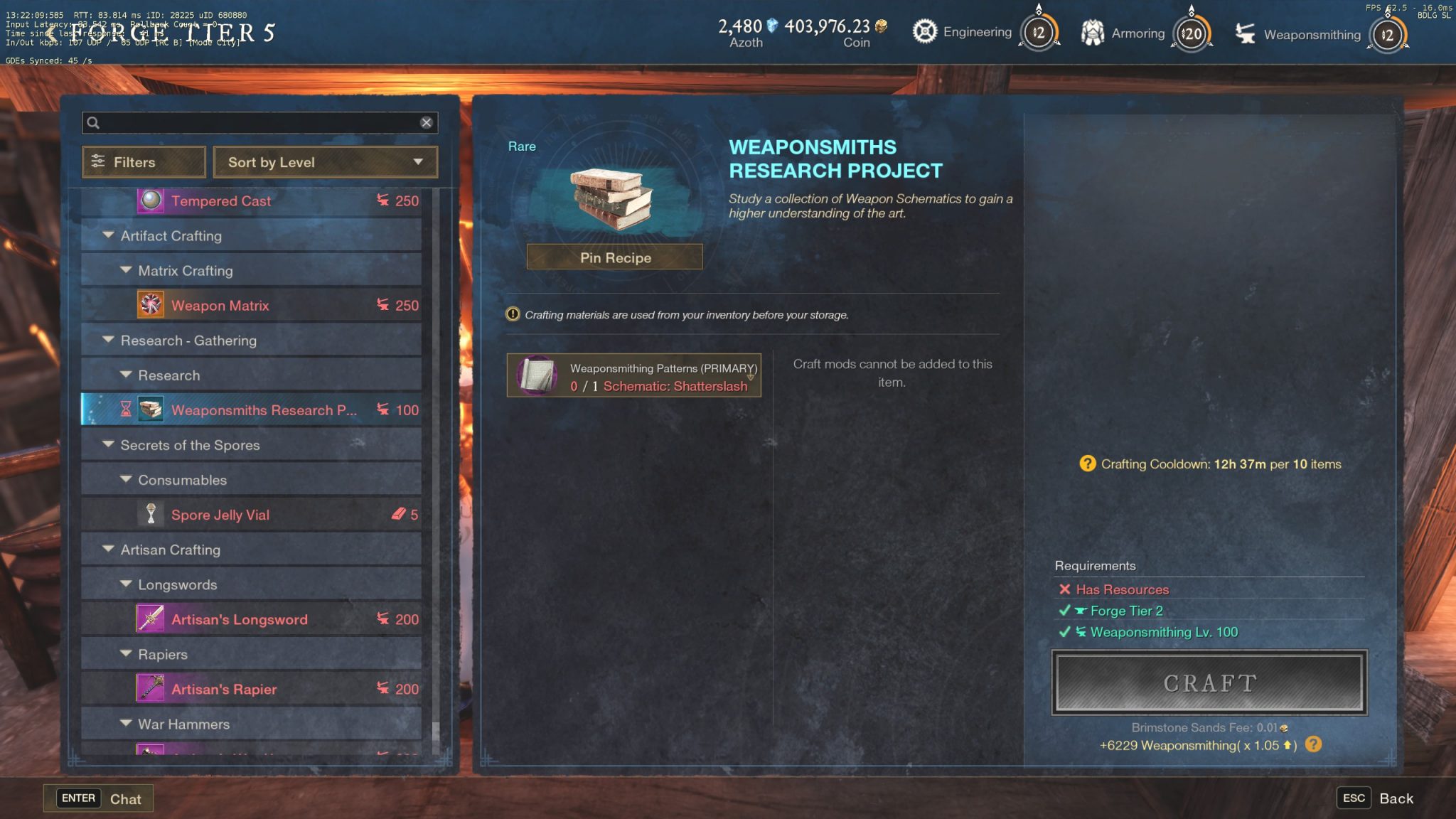 New World Weaponsmithing Guide