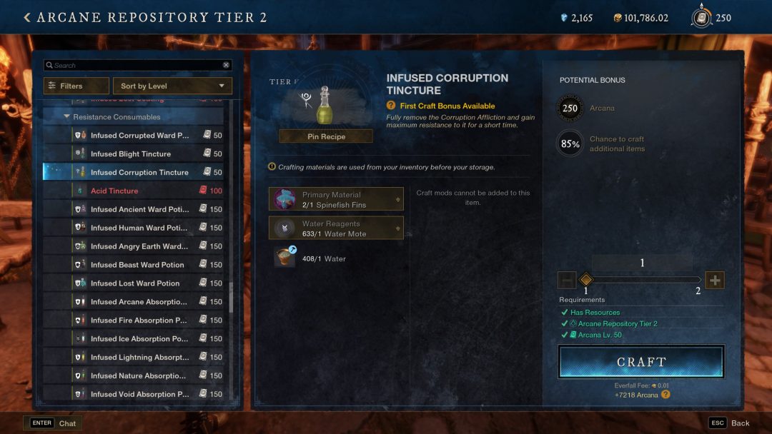 New World Consumables Guide