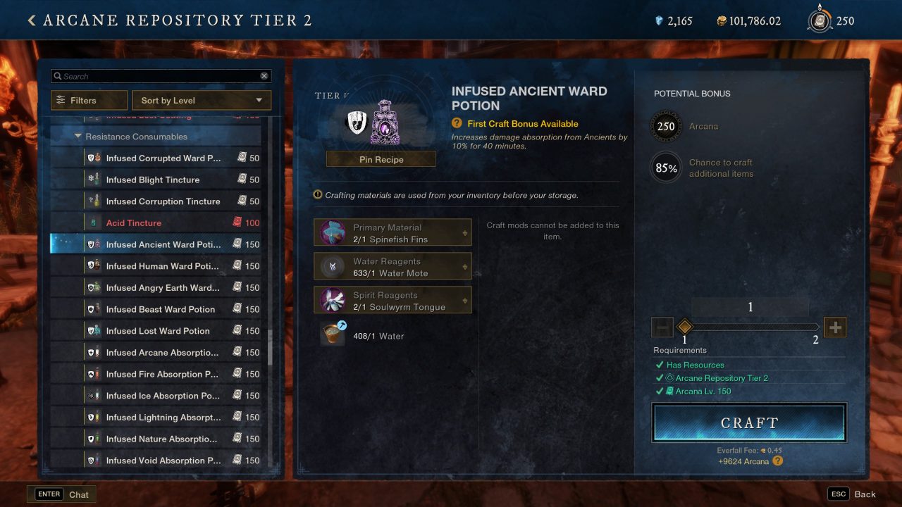 New World Consumables Guide