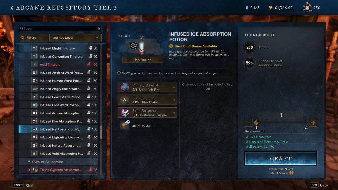 New World Consumables Guide