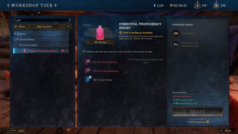 New World Consumables Guide