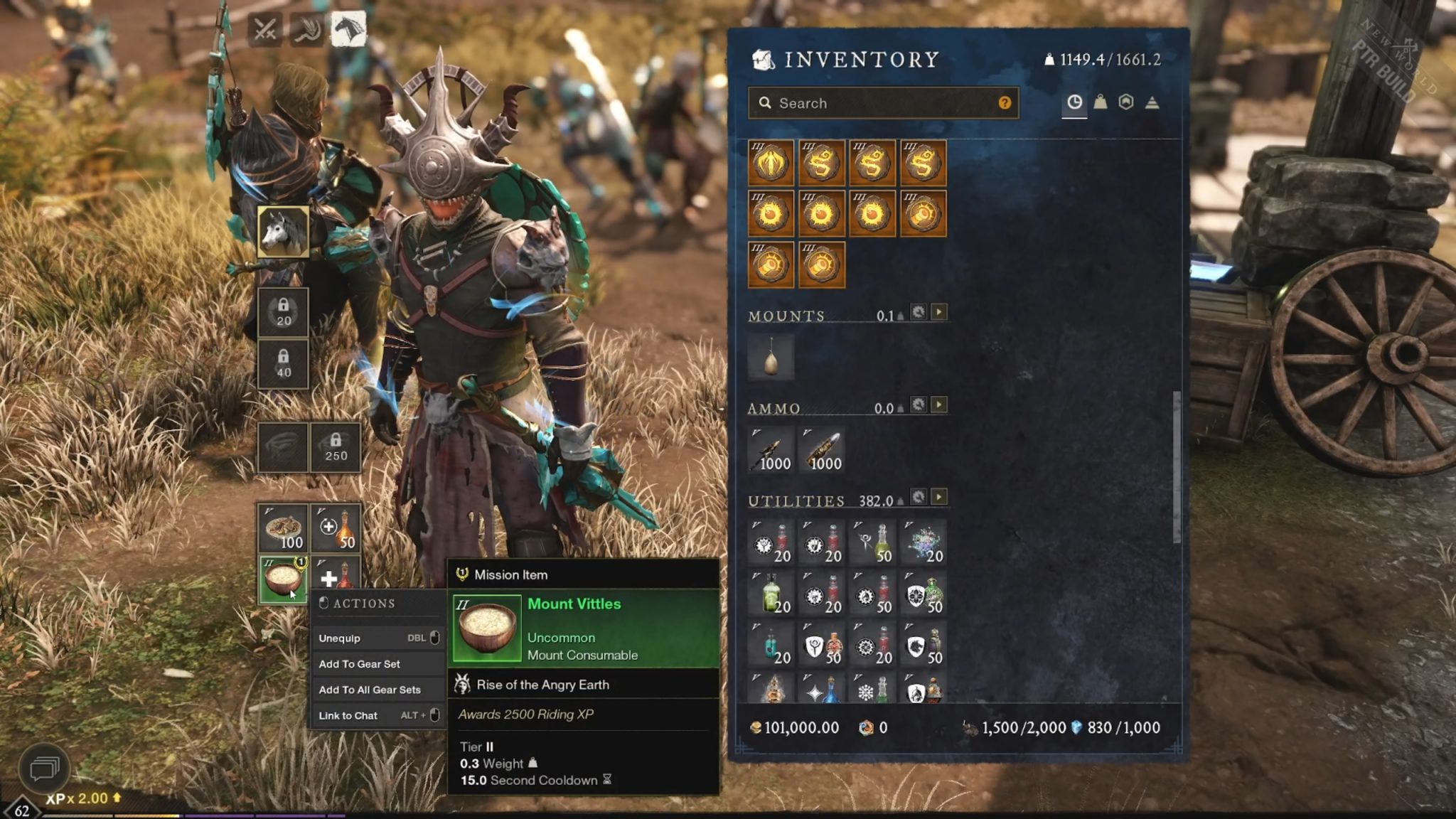 Mounts in New World
