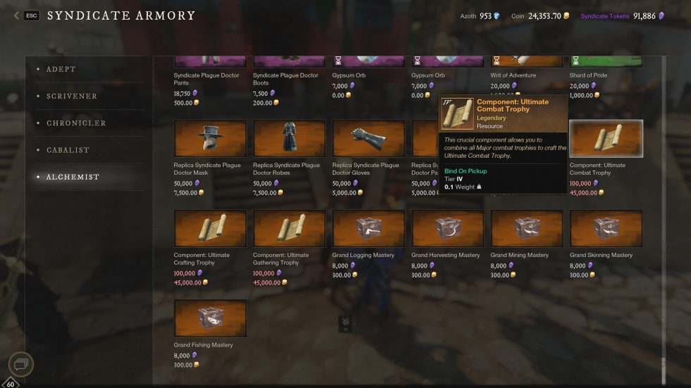 New World Combat Trophy Guide