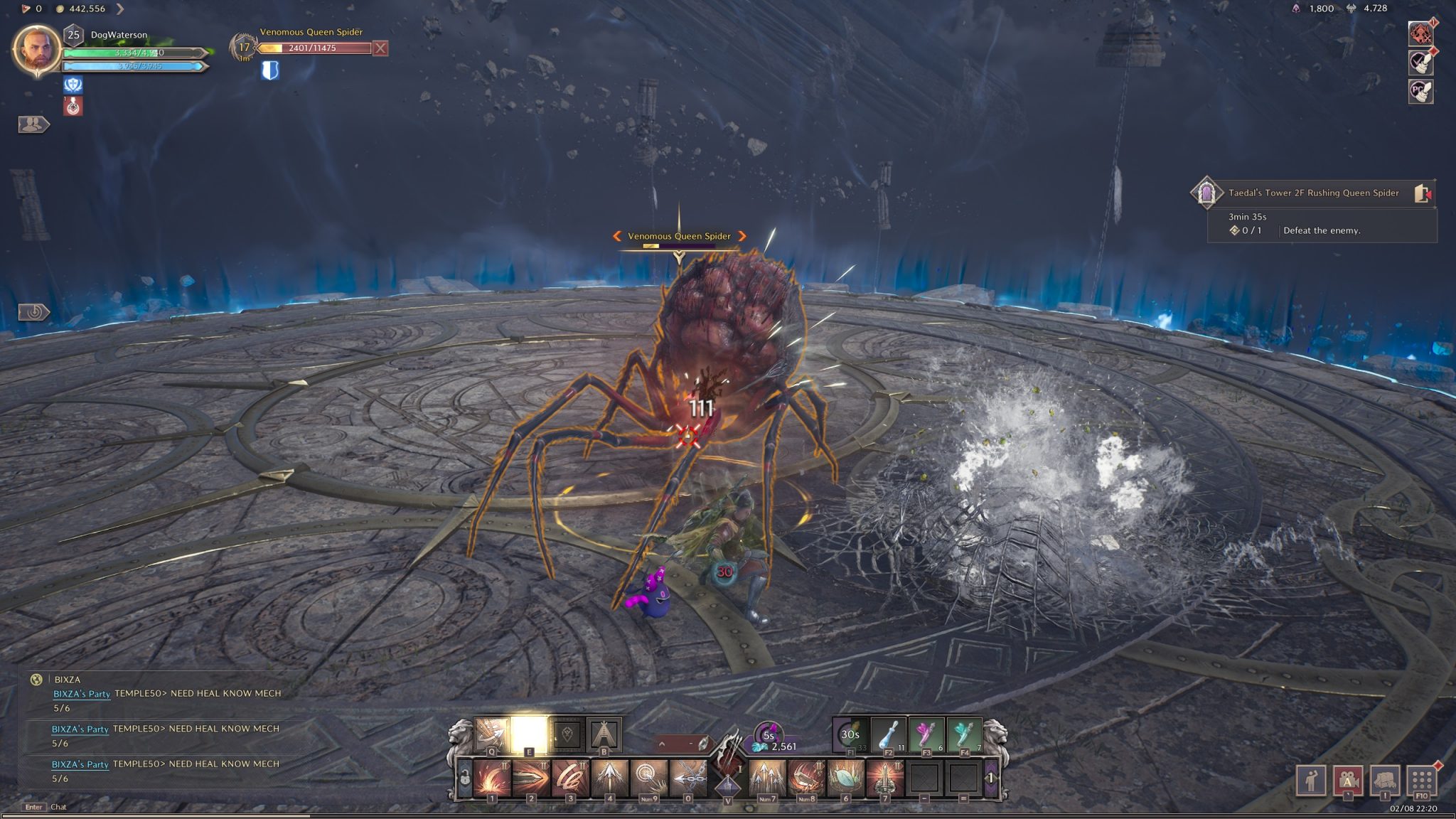 Taedal's Tower Floor 2 - Rushing Queen Spider - StudioLoot
